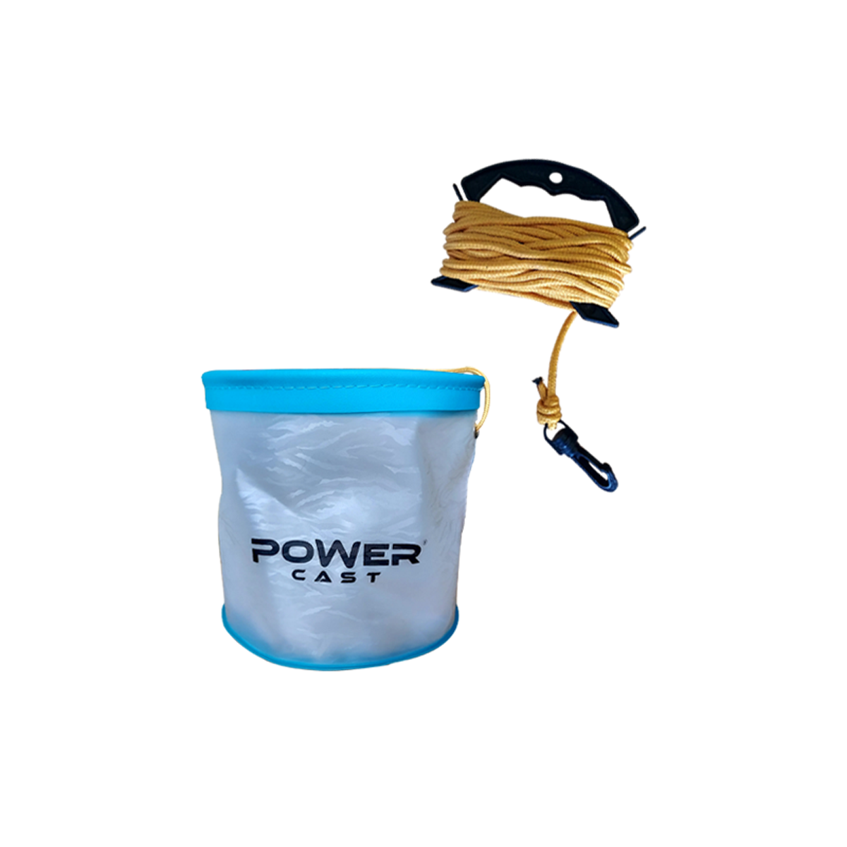 Collapsible Fishing Bucket with 5m Detachable Cord - Power Cast Wholesale
